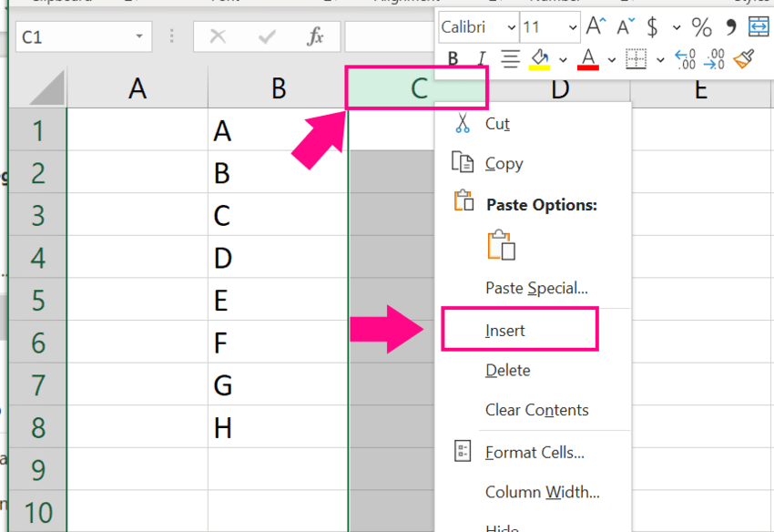 Rows and Columns in Excel, differences and basic usage